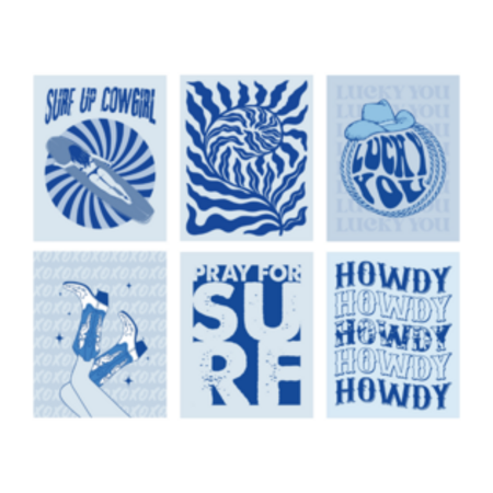 Coastal Cowgirl Poster Sticker