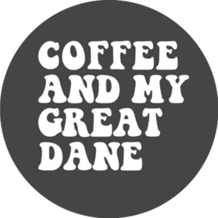 Coffee & Great Dane Sticker