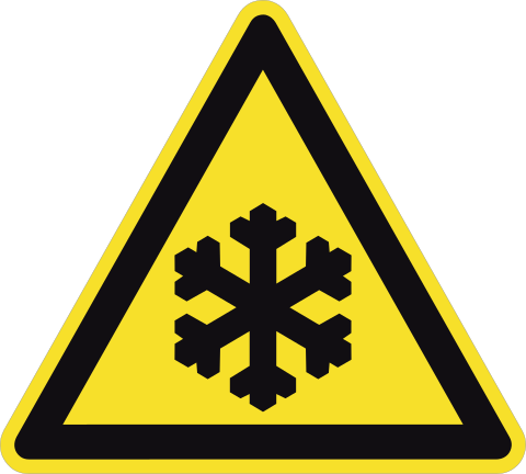 Cold Sign Sticker Shipped Fast & Free!