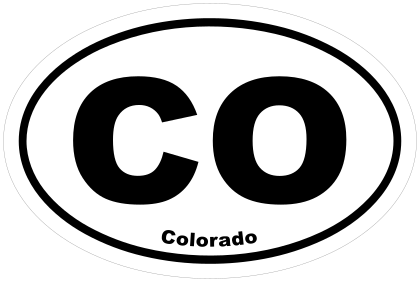 U.S. State Oval Car Stickers & Decals – State Flag Design Available