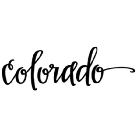 Colorado Hand Lettering Transfer Sticker