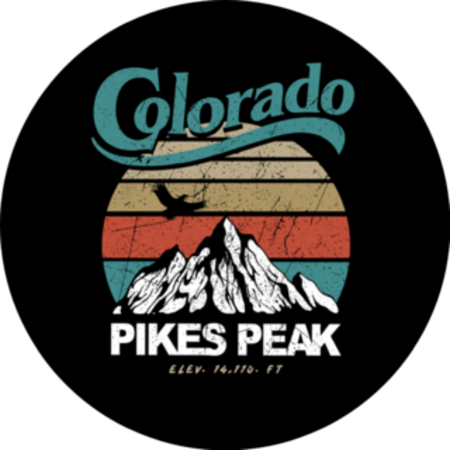 Colorado Pikes Peak Mountain Sticker