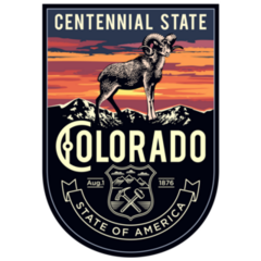 Colorado State Emblem Sticker