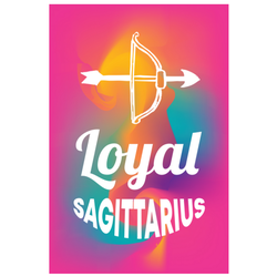 Colorful Loyal Sagittarius Sticker