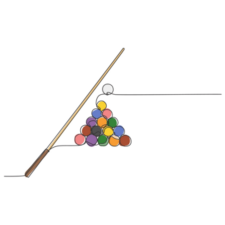 Colorful Pool Drawing Sticker