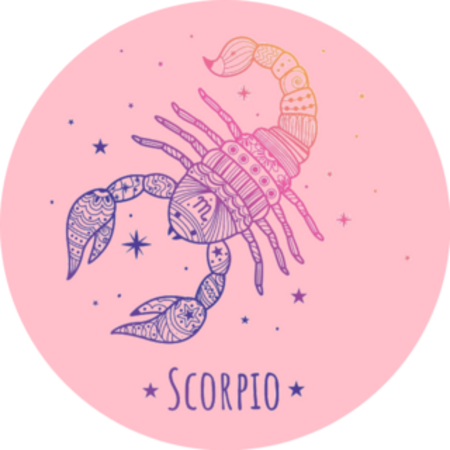 Colorful Zodiac Sign Scorpio Sticker