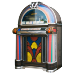 Colourful Vintage Wooden Jukebox 1950s Sticker