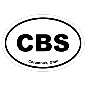 Columbus, Ohio Oval Stickers