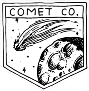 Comet Company Shield Sticker