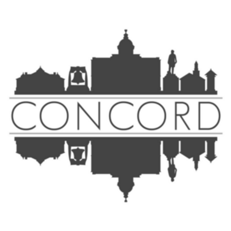 Concord New Hampshire Usa Skyline Sticker