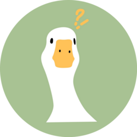 Confused Goose Sticker