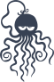 Confused Octopus Sticker - 50+ Colors!