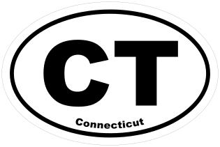 U.S. State Oval Car Stickers & Decals – State Flag Design Available