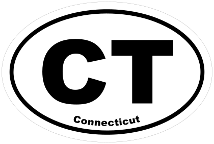 Connecticut Car Stickers | Connecticut Bumper Stickers