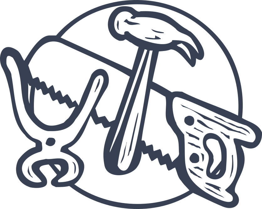 Construction Carpentry Tools Sticker - 50+ Colors!