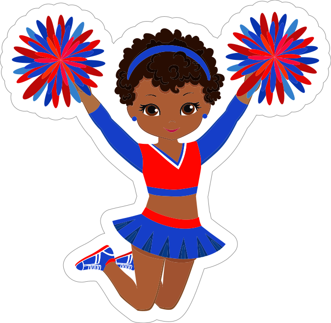 Cool Cheerleading Sticker