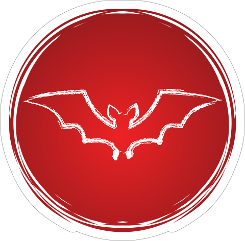 Cool Circle Bat Sticker - 50+ Color Options!