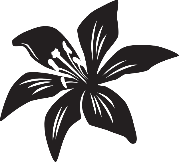 Vibrant, High-Quality Cool Lily Flower Stickers