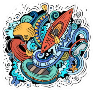 Rowing Car Stickers & Decals – Customizable Vinyl Stickers