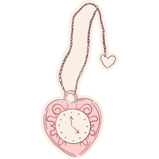 Coquette Clock Sticker