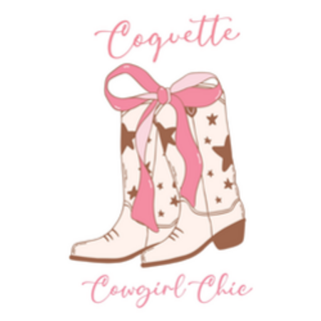 Coquette Cowgirl Boots Sticker