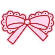 Coquette Ruffle Bow Sticker