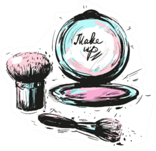 Makeup & Beauty Vinyl Stickers & Decals | Car Stickers
