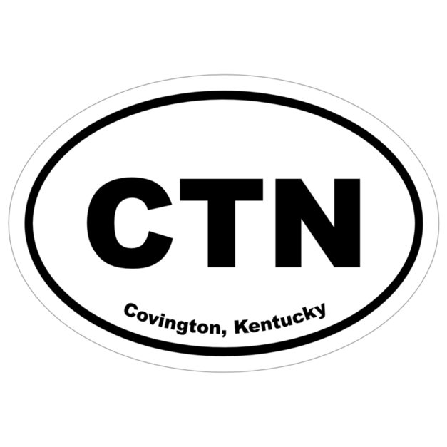 Covington, Kentucky Oval Stickers