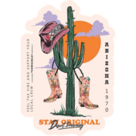 Cowgirl Desert Sticker