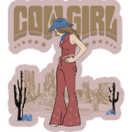 Cowgirl Rodeo Girl Sticker
