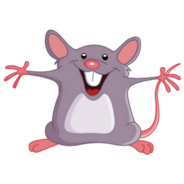 Crazy Mouse Sticker