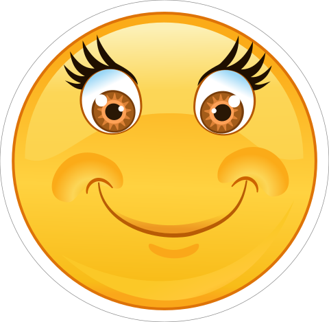 Crazy Soft Smile Emoji Sticker - Fast Shipping & No Minimums