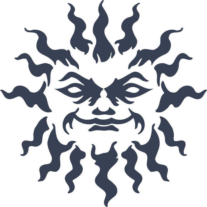 Creepy Sun Face Sticker Shipped Fast & Free!