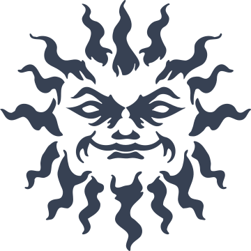 Creepy Sun Face Sticker Shipped Fast & Free!