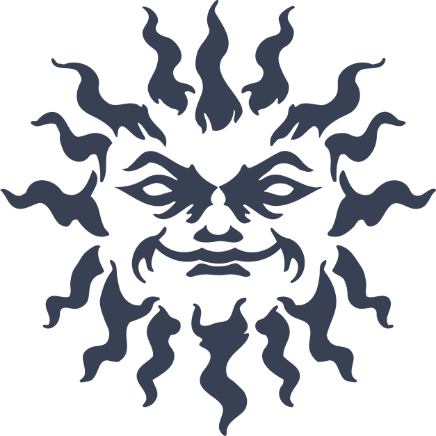 Creepy Sun Face Sticker Shipped Fast & Free!