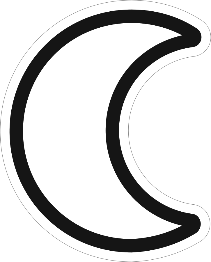 Order Your Crescent Moon Sticker Today - Free Shipping!