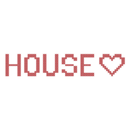 Cross-stitch House Sticker