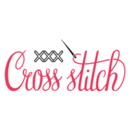 Cross Stitch Lettering Sticker