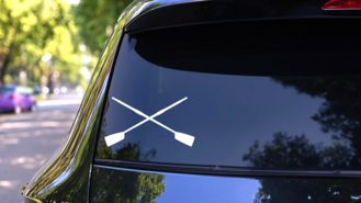Crossed Crew Oars Sticker - 50+ Colors!