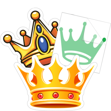 Crown Stickers & Decals | Free Shipping