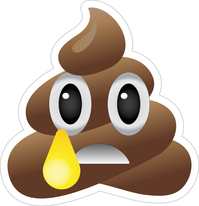 Crying Poop Emoji Sticker 15230