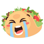 Crying Tacos Emoji Illustration Sticker