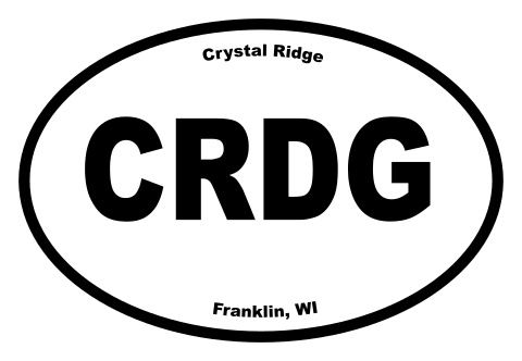 Crystal Ridge Oval Sticker