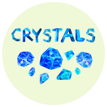 Crystals Of Blue Color Sticker