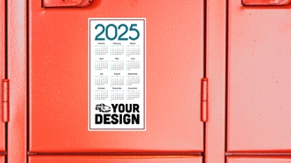 Custom 2025 Tall Calendar Magnet Magnets (Car & Fridge) No Minimum