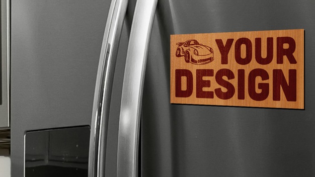 Custom Engraved Wooden Magnets | Free Shipping | No Minimums