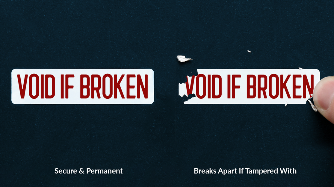 Destructible Tamper Proof Stickers | No Minimums