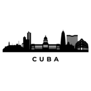 Cuba Skyline Sticker
