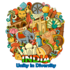 Culture Of India "Unity In Diversity" Sticker