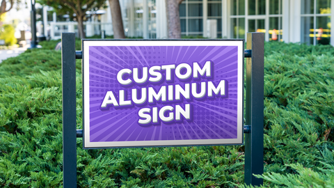 Custom Aluminum Metal Signs – 36”x24” Durable Outdoor Printing